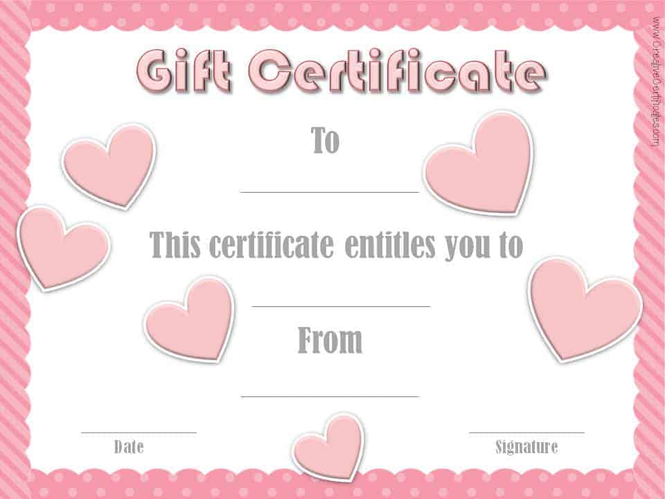 Valentine s Gift Certificates