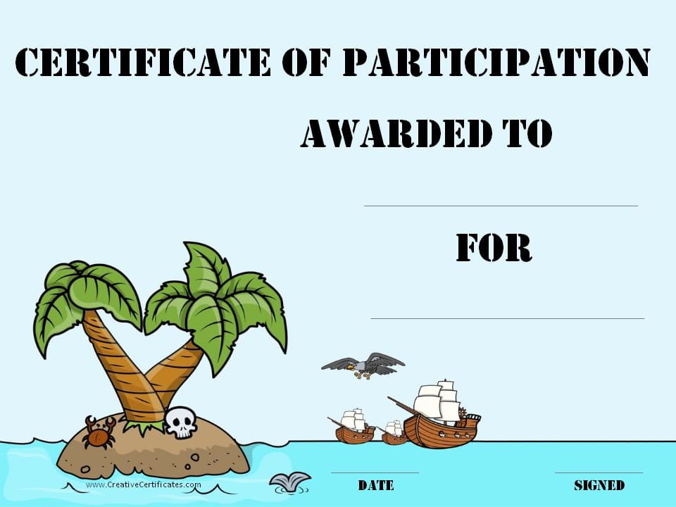 Free Printable Pirate Certificates for Kids