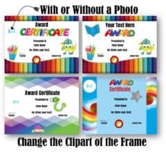 Certificates for Kids - Free and Customizable - Instant Download