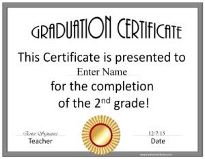 Free Custom Graduation Certificates for School | Edit Online
