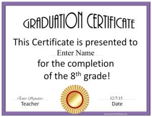 Free Custom Graduation Certificates for School | Edit Online