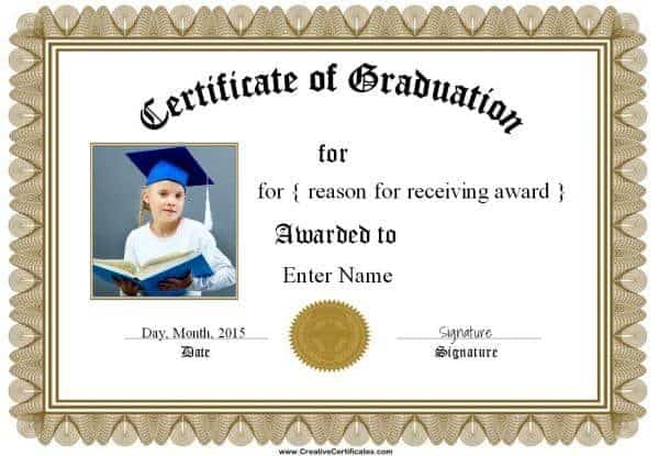 Graduation Certificate Sample Master Template