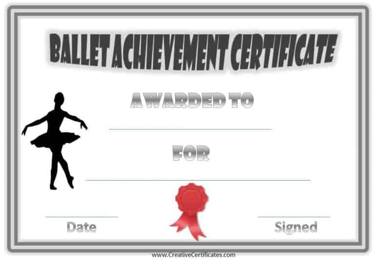Free Dance Certificate Template - Customizable and Printable