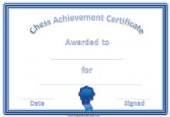 Free Chess Awards and Certificates | Customize Online