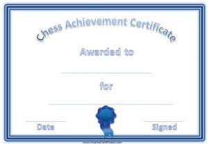 Free Chess Awards and Certificates | Customize Online