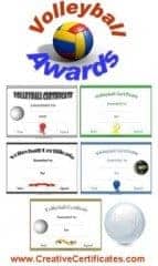 Free Volleyball Certificate Templates - Customize Online