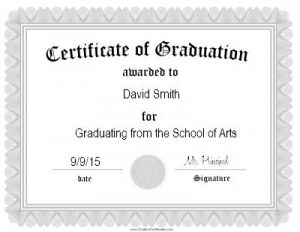 FREE Graduation Certificate Templates | Customize Online