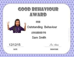 Good Behaviour Certificates with Photo | Customize Online