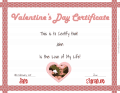 Valentine's Day Certificates