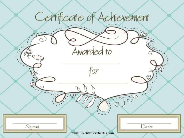 Free Certificate of Achievement | Customizable