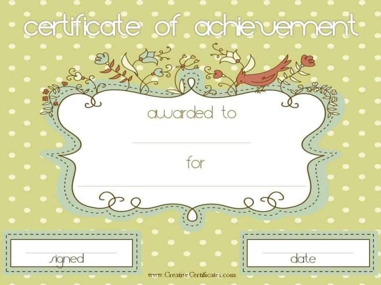 Free Certificate of Achievement | Customizable