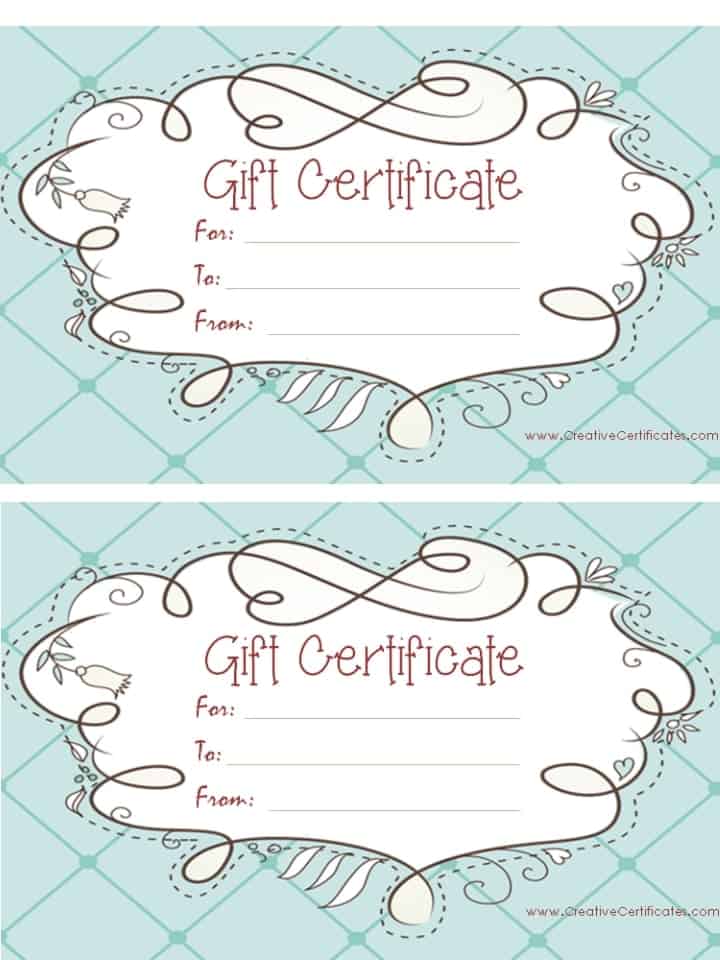 Free Gift Certificate Template Customize Online And Print At Home