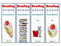 Free Editable Reading Certificate Templates - Instant Download