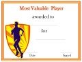 Track and Field Certificate Templates Free & Customizable