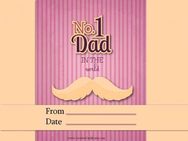 Father's day certificates | Free & Customizable | Instant Download