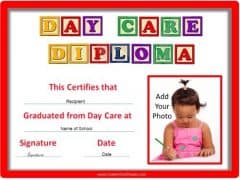 Preschool Certificates