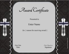 Christian Certificate Template - Customizable