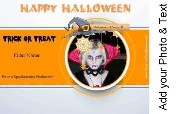 Free Printable Halloween Cards - Customize before you print