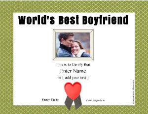 Best Boyfriend Award - Free Customization