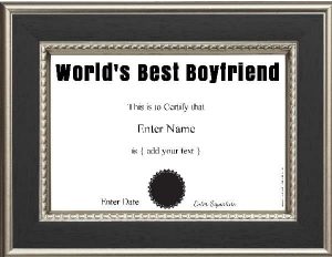 Best Boyfriend Award - Free Customization