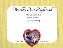 Best Boyfriend Award - Free Customization