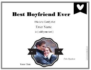 Best Boyfriend Award - Free Customization