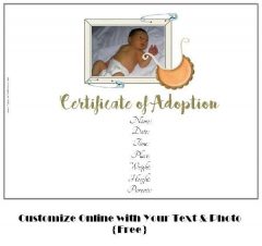 Free Adoption Certificate Template - Customize Online