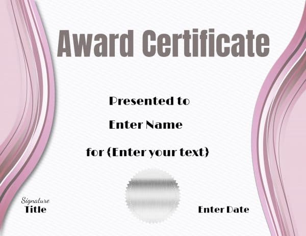 Free Editable Certificate Template | Customize Online & Print at Home