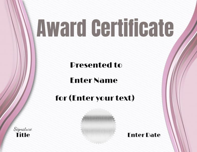 Free Editable Certificate Template | Customize Online & Print at Home