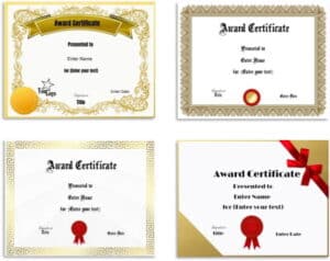 Free Editable Certificate Templates | Customize Online