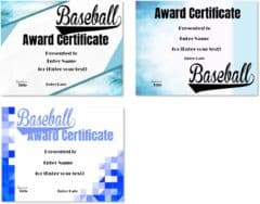 Free Editable Baseball Certificates - Customize Online & Print at Home