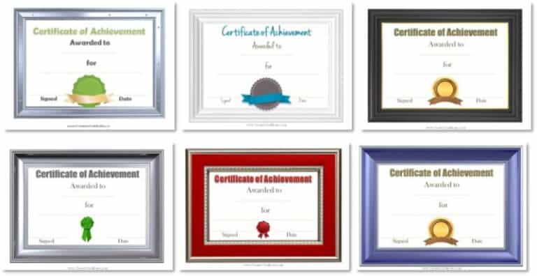 Free Certificate of Achievement | Customizable
