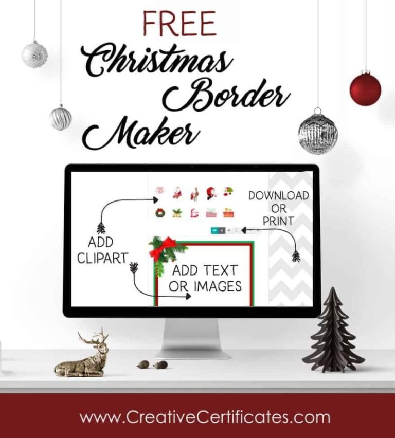 Free Christmas Border Templates - Customize Online & Download